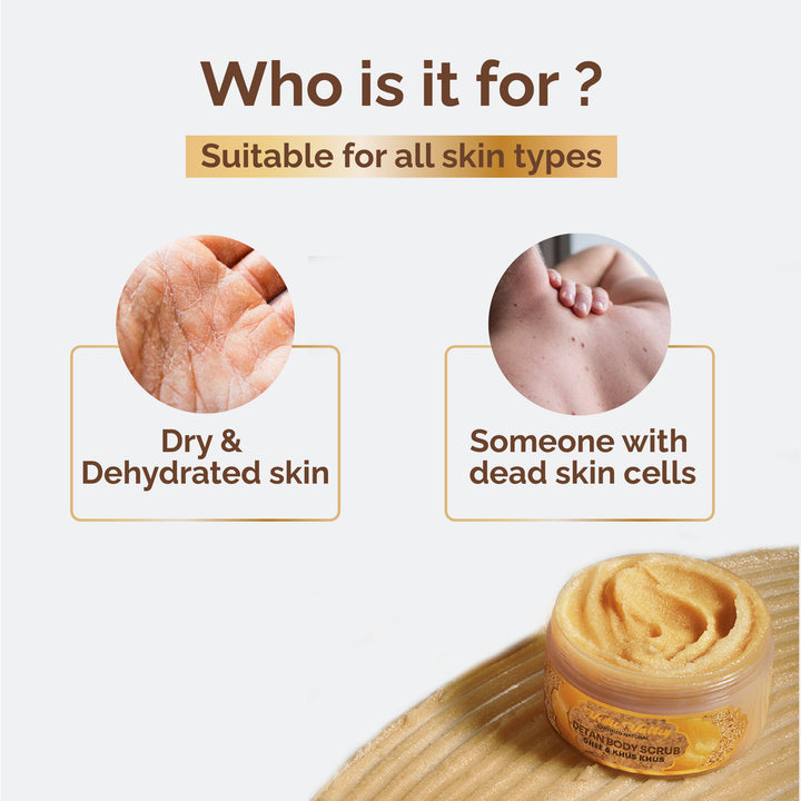 Buy Ghee And Khus Khus Detan Body Scrub Pack Of 2 Online Vedic Valley