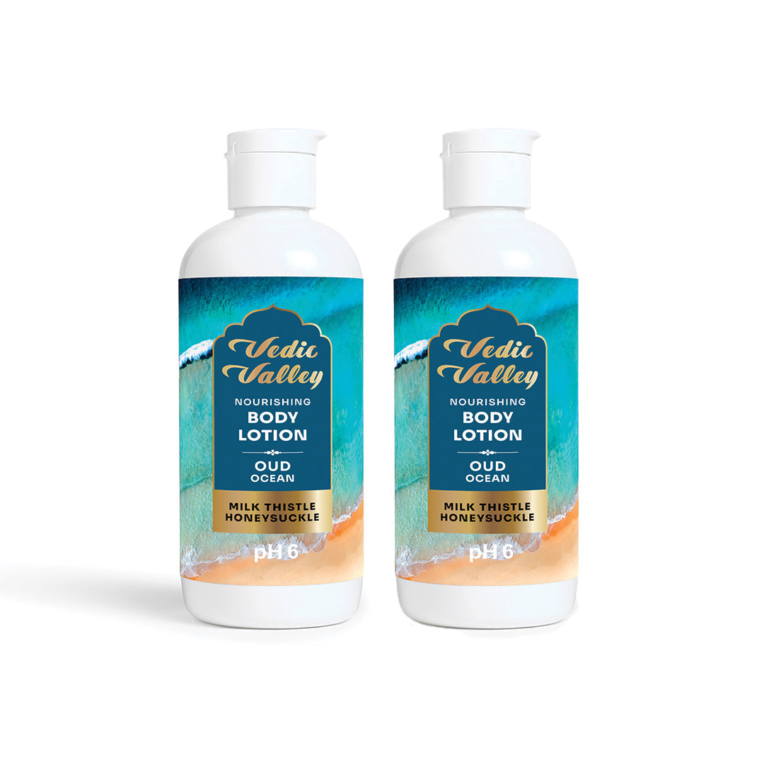 Men's Oudh Chandan Body Lotion 300 ml (Pack of 2) – Vedic Valley