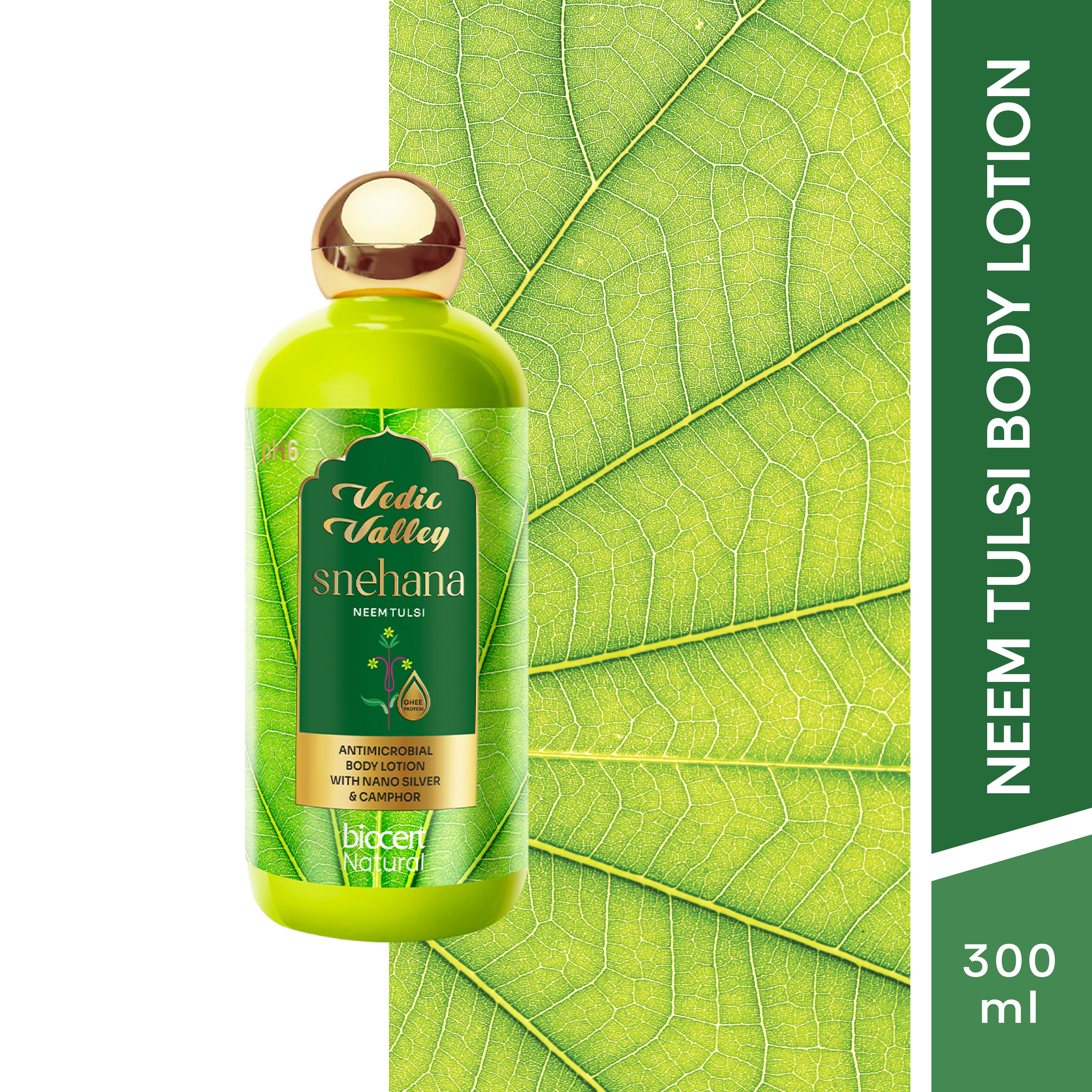 Buy Moisturizing Neem Tulsi Body Lotion (Pack of 2) Online – Vedic Valley