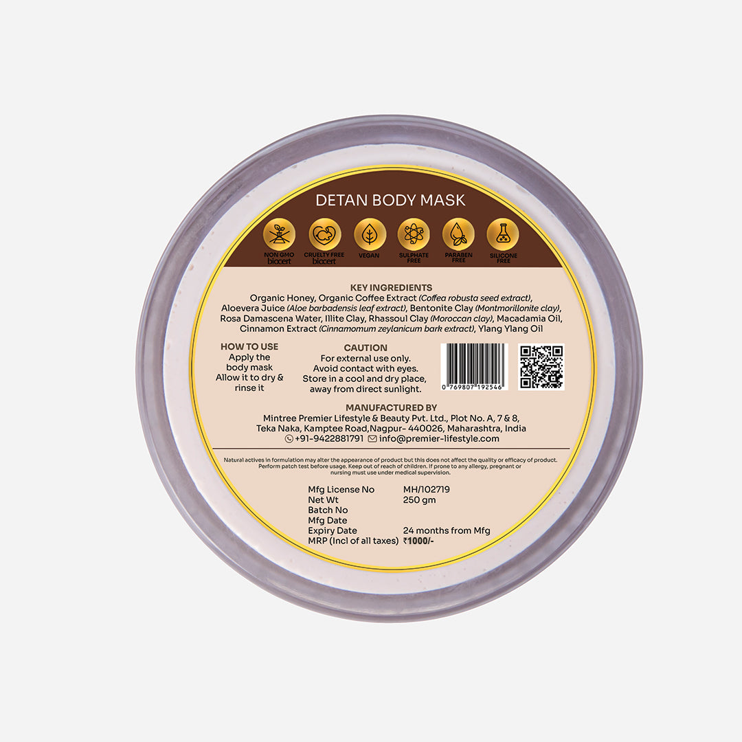 Buy Brightening Coffee Detan Body Mask Online – Vedic Valley